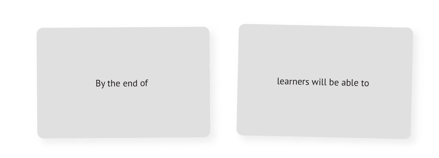 About the Learning Objective Design Deck - LEARNINGDESIGN.TOOLS